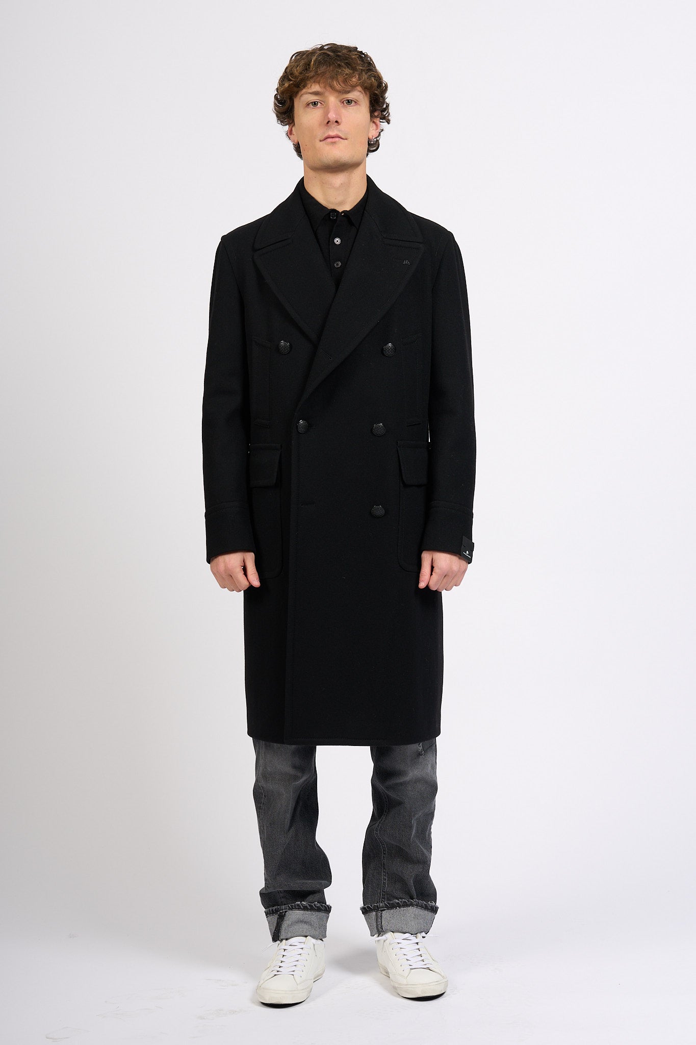 Tagliatore Cappotto Pino Lerario Nero Uomo - Motta Fashion Place